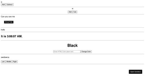 Toggle Challenge Codesandbox