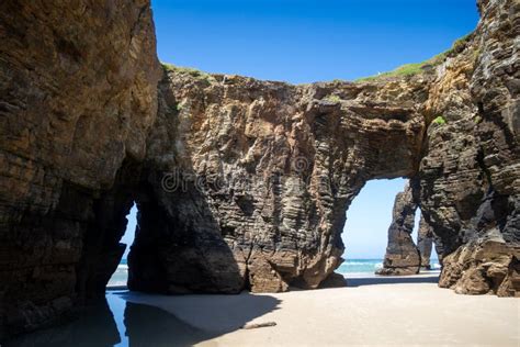 Como Catedrais Praia Das Catedrais Galicia Spanha Imagem De Stock