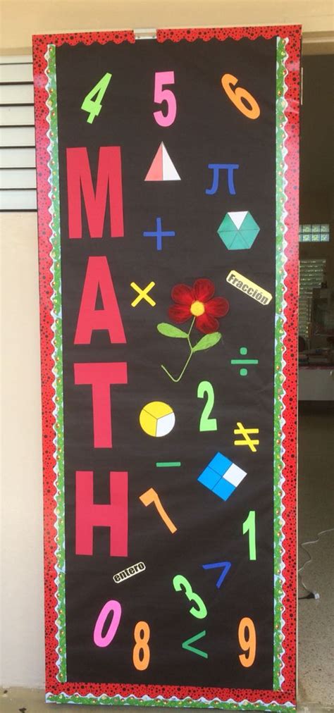 La Puerta De Matematica Decorada Pr Jeje Decoraciones De Matemáticas
