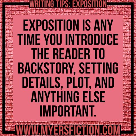 Elements Of Plot Exposition Kenneth W Myers