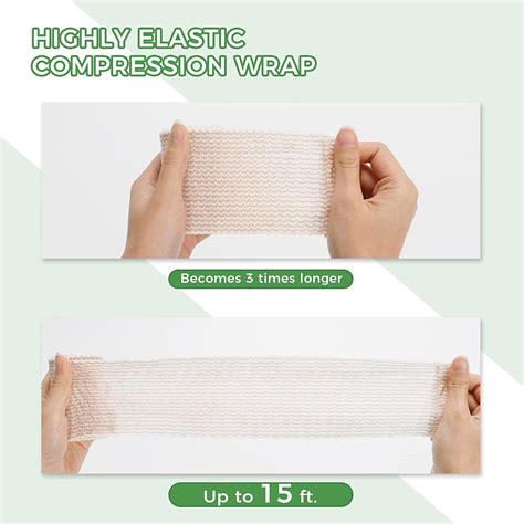 Ourmed Elastic Bandage Wrap With Self Closure And Extra Clips Latex