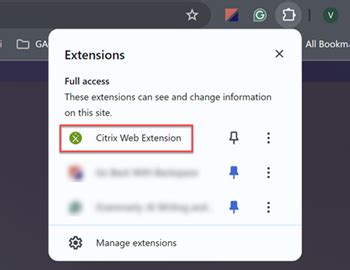 Install Citrix® web extension | Citrix Workspace™