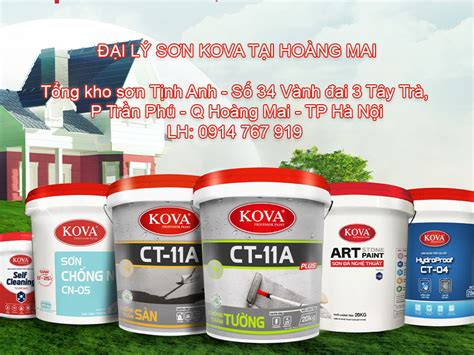 Đại Lý Sơn Kova Tại Hoàng Mai Sơn Chính Hãng Giá Cạnh Tranh Tổng Kho Sơn Tịnh Anh