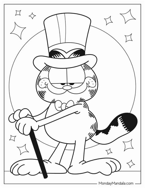 Garfield Coloring Pages Free Pdf Printables Artofit