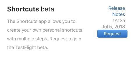 [news] shortcuts beta is now available from the apple developer