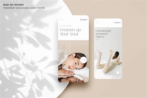 Premium Psd Mobile Phone Screen Mockup Minimal Composition Template