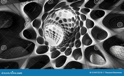 Abstract Dark Matter Meets Parametric Pattern In Solid Concrete A Fusion Of Art And