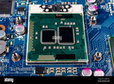 A Computer Processor Located On The Motherboard Accessories And Spare