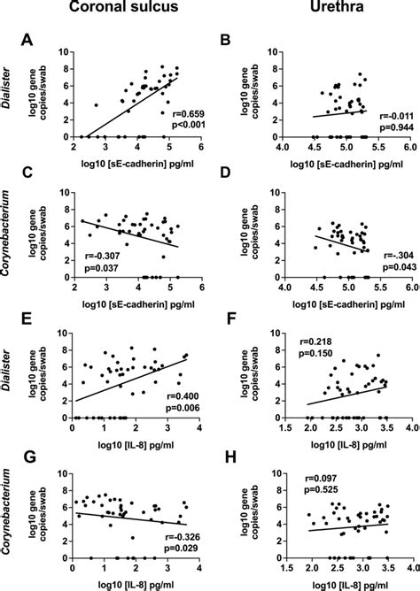 Associations Between Penile Bacteria Abundance And Immune Parameters At