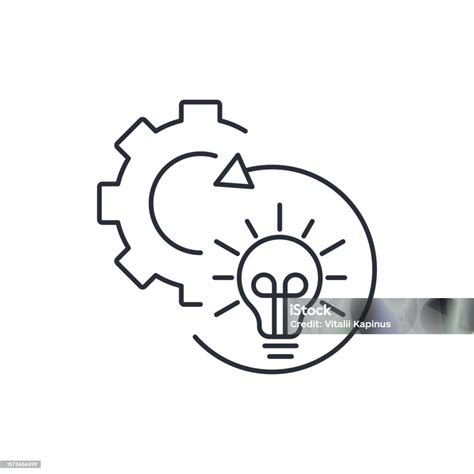Ilustración De Nueva Idea En El Mecanismo Innovación Desarrollo Técnico