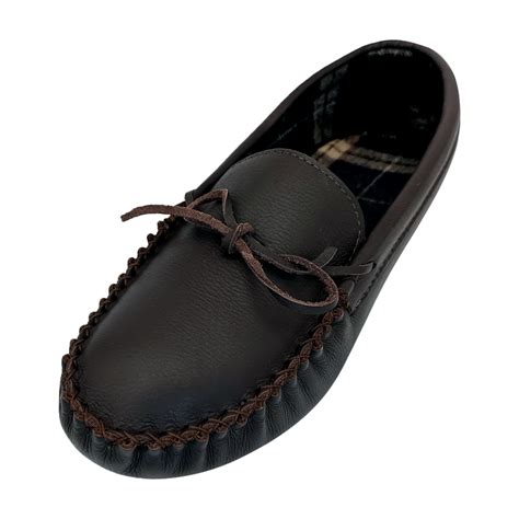 Best Mens Authentic Genuine Leather And Suede Moccasin Slippers And Rubber