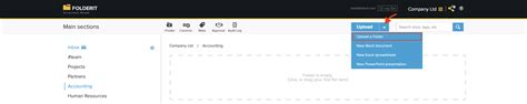 uploading folders document management system folderit