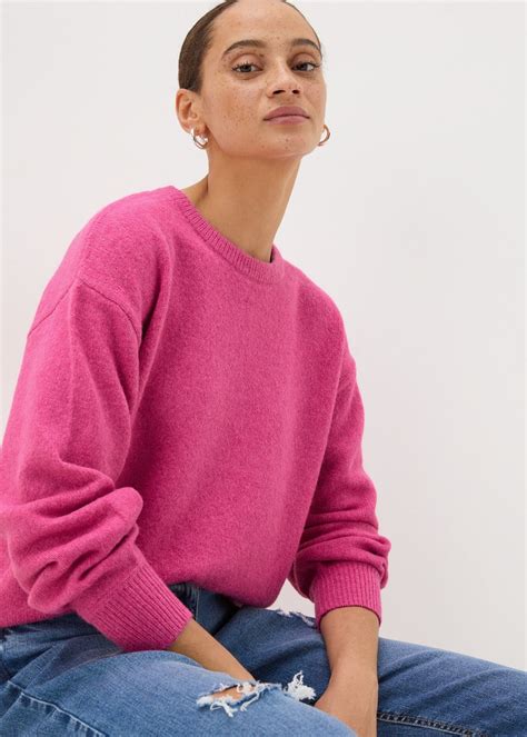 Pink Crew Neck Knitted Jumper Matalan