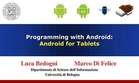 Ppt Programming With Android Android For Tablets Powerpoint