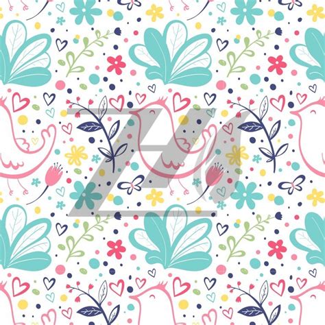 دانلود وکتور تصویر زمینه رنگی پرنده و قلب دانلود رایگان فایل لایه باز