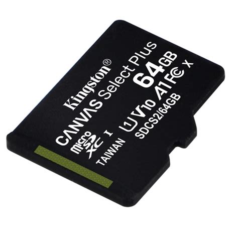 Карта памяти Kingston microSD 64GB C10 UHS-I R100MB/s SDCS2/64GBSP ...