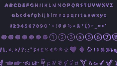 Stl File 3d Letters Alphabet Numbers Symbols And Special Characters 🔢 Obj ・model To
