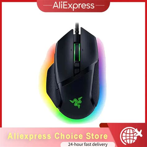 In LocalRazer Basilisk V3 Wired Gaming Mouse Gamer 26000 DPI Optical Sensor E Sports With RGB