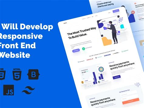 Figma XD PSD To Html CSS Js Bootstrap Tailwind CSS Responsive