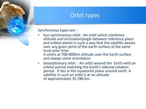 Synchronous Orbit Pptx Physics Science Synchronous Orbit Pptx Physics Science
