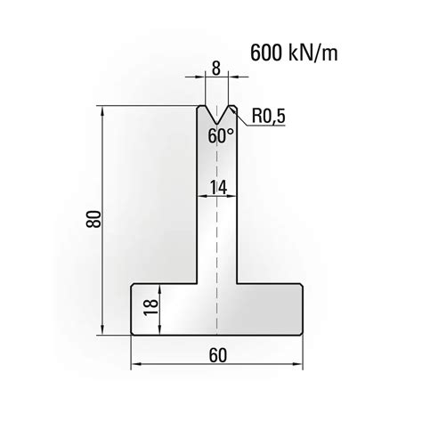 Amada System 60°t Dies H80mm V8mm Oivaco