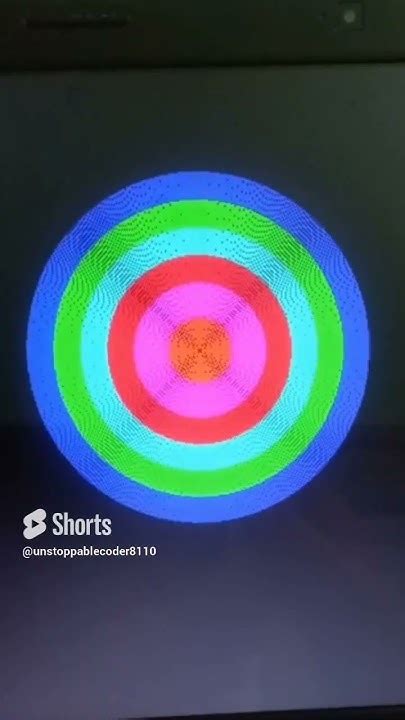 making circles design using c graphics h c code coding design