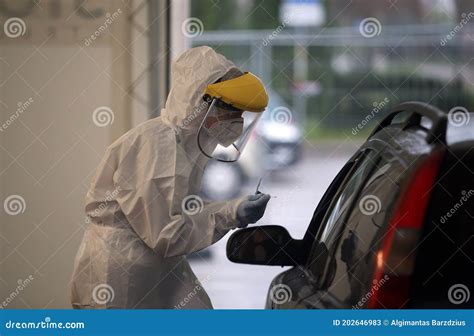 Mobile Covid Checkpoint Testing Site Lithuania Kedainiai Editorial Stock Photo Image Of