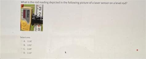Solved What Is The Rod Reading Depicted In The Following Chegg Com