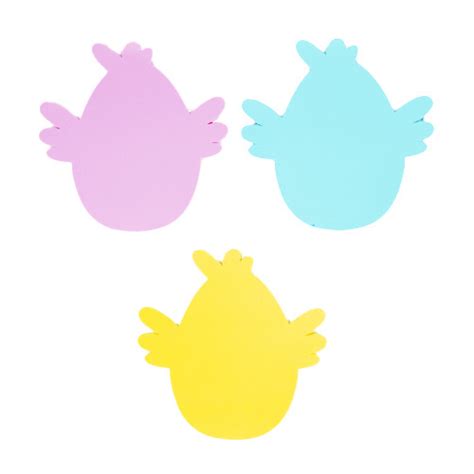 Assorted Pastel Easter Large Chick Foam Shapes Pack Of 6 Partyrama