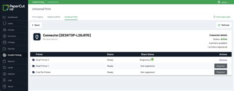 Universal Print PaperCut