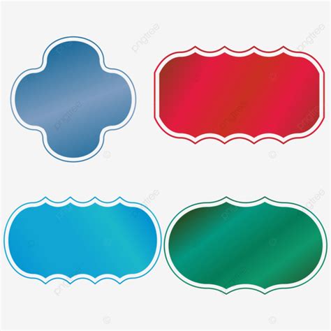 Colorful Heading Text Shape Banner Vector Colorful Heading Text Shape