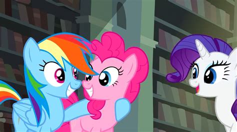 627042 Safe Screencap Pinkie Pie Rainbow Dash Rarity Pony G4
