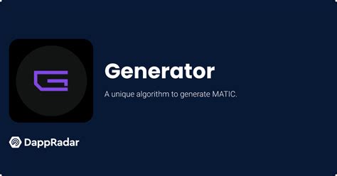 Generator Smart Contracts Dappradar