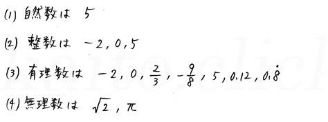 改訂版 4プロセス数学Ⅰ P16 4 実数