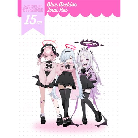 Chiimanju Blue Archive Hina Koharu Plana Acrylic Standee Fan