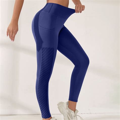 Giunmcul Opaque Tights For Women Sports Style Solid Color Yoga Pants