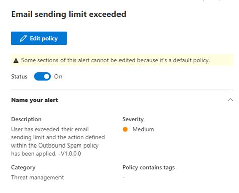 Email Sending Limits Alert Microsoft Community Hub
