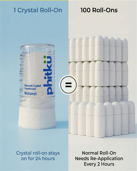 Alum Infused Natural Crystal Roll On Stick Phitku
