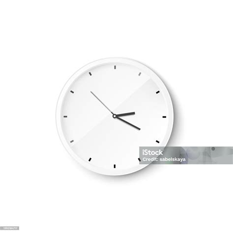 현대 벽시계 다이얼 현실적인 모형 벡터 일러스트 레이 션은 흰색에 고립되어 있습니다 2에 대한 스톡 벡터 아트 및 기타 이미지 2 2 위 상 종류 계시기 Istock