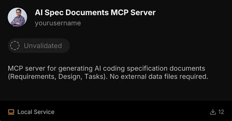 Ai Spec Documents Mcp Server Mcp S · Lobehub