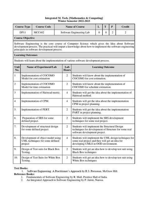 Lab Plan 2 Pdf Software Engineering Software