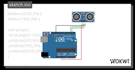 Project Ultrasonik Wokwi ESP32 STM32 Arduino Simulator