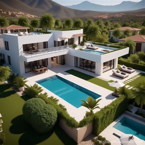 Three Bedroom Villa Master Scheme Plan Stable Diffusion Online