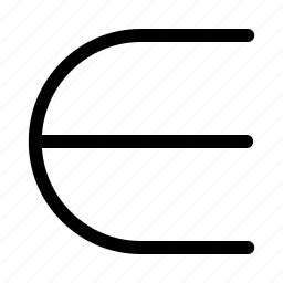 Element Of Epsilon Expression Math Sign Math Symbol Icon