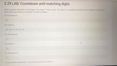 Solved Write A Program That Takes In An Integer In The Range