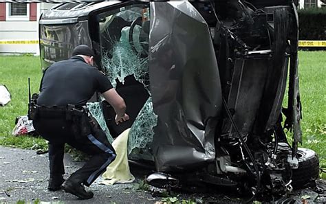 Driver Hospitalized After Fierce Glen Rock Rollover Crash Photos