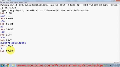Python Tutorial For Beginners 2 Numbers And Math In Python Youtube