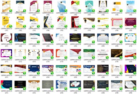 Certificados 01 250 Vetores Corel Mega Pack Do Designer Legacy