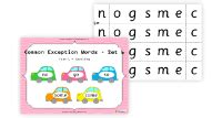 Common Exception Words Set Worksheet English Year