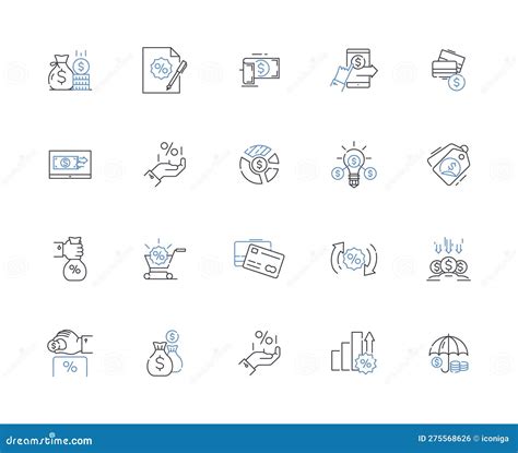 Commerce Solution Line Icons Collection Ecommerce Platform Payments Marketplace Inventory